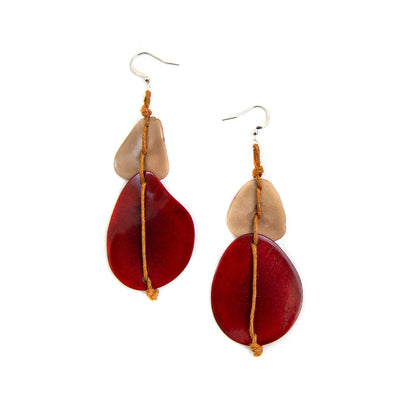 Handmade Tagua Earrings | Fair Trade Earrings | Tagua by Soraya Cedeno