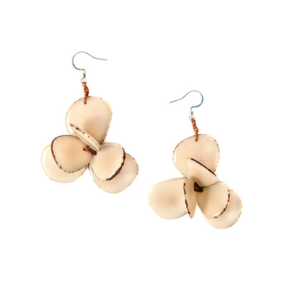 Handmade Tagua Earrings | Fair Trade Earrings | Tagua by Soraya Cedeno