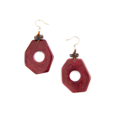 Handmade Tagua Earrings | Fair Trade Earrings | Tagua by Soraya Cedeno