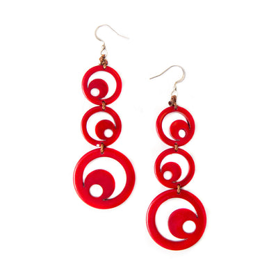 Handmade Tagua Earrings | Fair Trade Earrings | Tagua by Soraya Cedeno