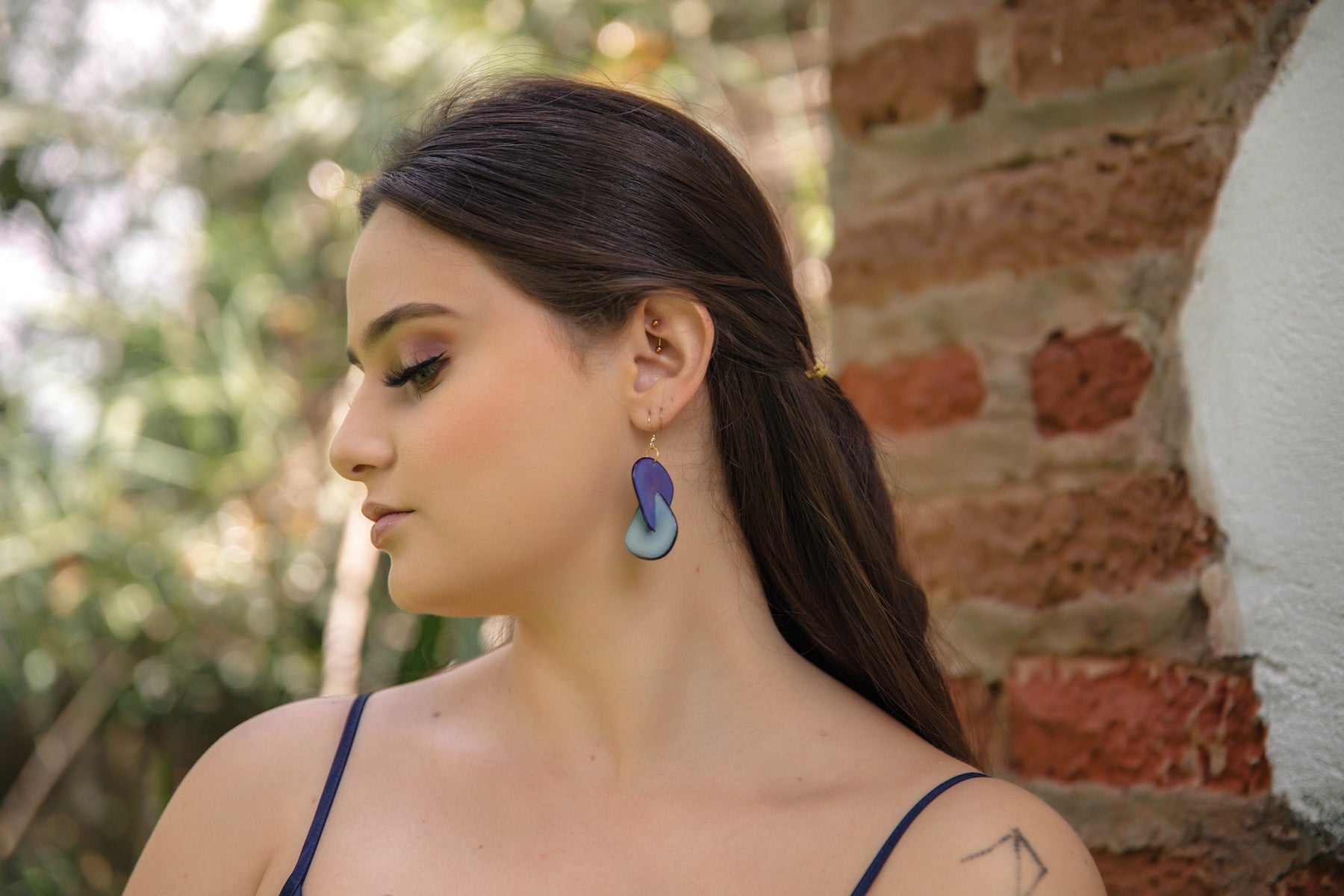 Morgan Earrings – Tagua by Soraya Cedeno
